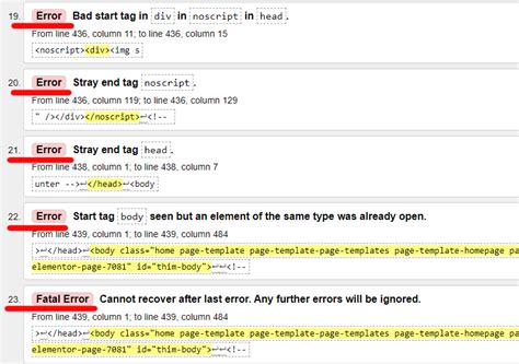 What Html Code Errors Affect Where They Come From