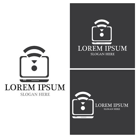 Premium Vector Wireless Connection Logo Vector Template