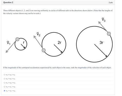 Solved Three Different Objects 12 And 3 Are Moving
