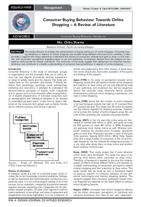 (PDF) Consumer Buying Behaviour Towards Online Shopping–A Review of ...