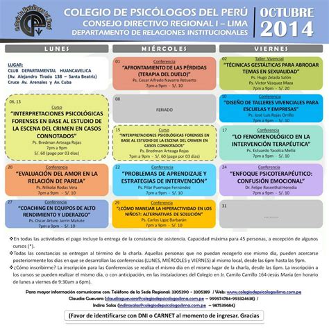 Consejo Directivo Regional I Lima Colegio De Psicólogos Del Perú