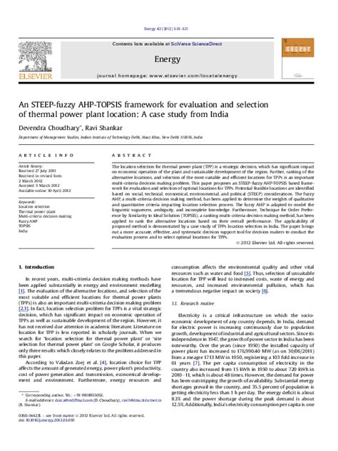 Pdf An Steep Fuzzy Ahp Topsis Framework For Evaluation And Selection