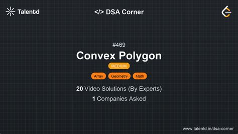 Convex Polygon Dsa Problem Talentd
