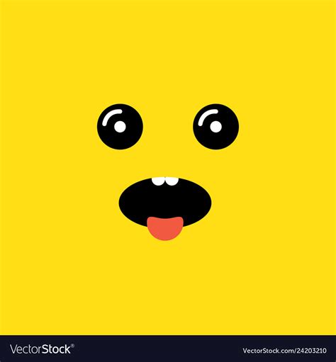 Wow Face Royalty Free Vector Image VectorStock