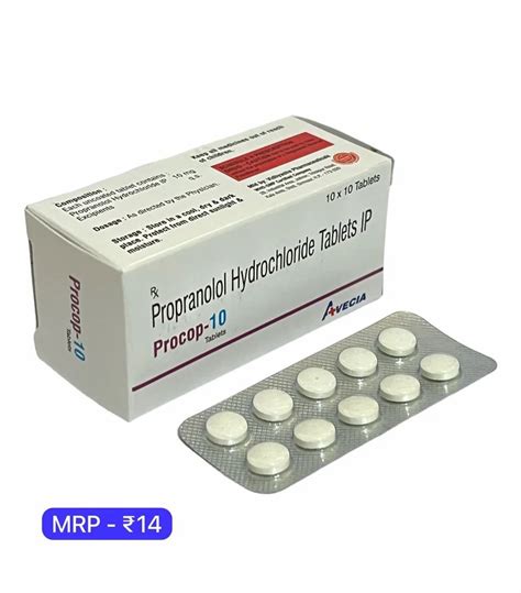 Propranolol Hydrochloride Tablets Ip At ₹ 14stripe Propranolol
