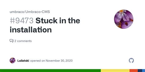 Stuck In The Installation · Issue 9473 · Umbracoumbraco Cms · Github