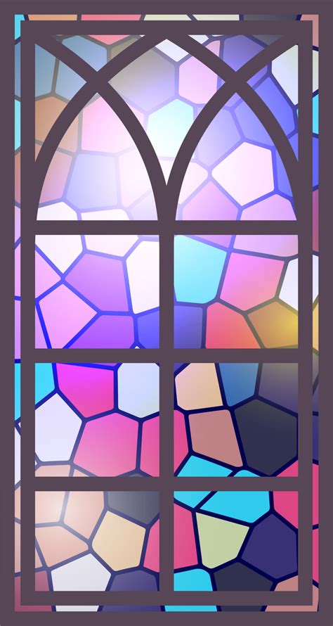 Gothic Stained Glass Window Church Medieval Arch Catholic Cathedral