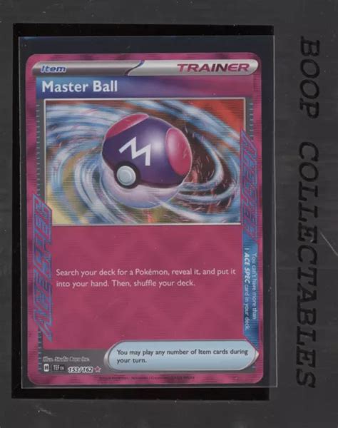 Master Ball 2024 Pokemon Temporal Forces Ace Spec 153162 199