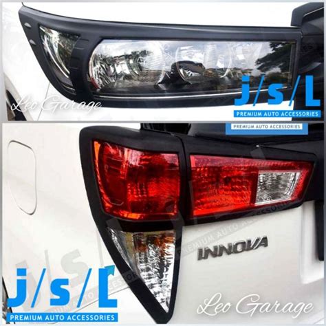 ALL NEW INNOVA 2016 2020 2021 REBORN PAKET GARNISH HITAM BLACK DOP LIS