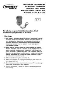 INSTALLATION AND OPERATING INSTRUCTIONS Installation And Operating Instructions Pdf PDF4PRO