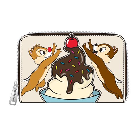 Disney Loungefly Wallet Chip And Dale Sweet Treats Cherry On Top