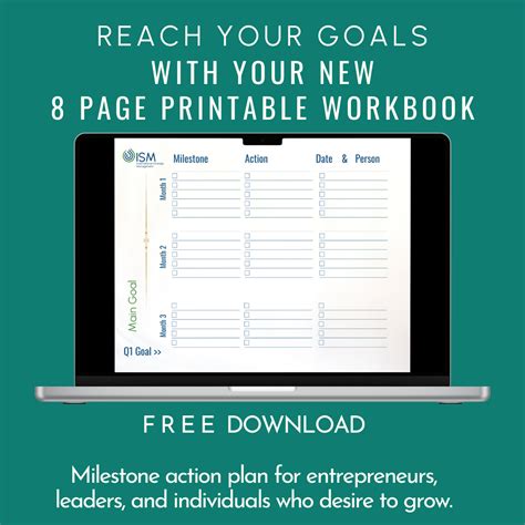 Goal Setting Workbook Download Now For Success — My Ism Inc