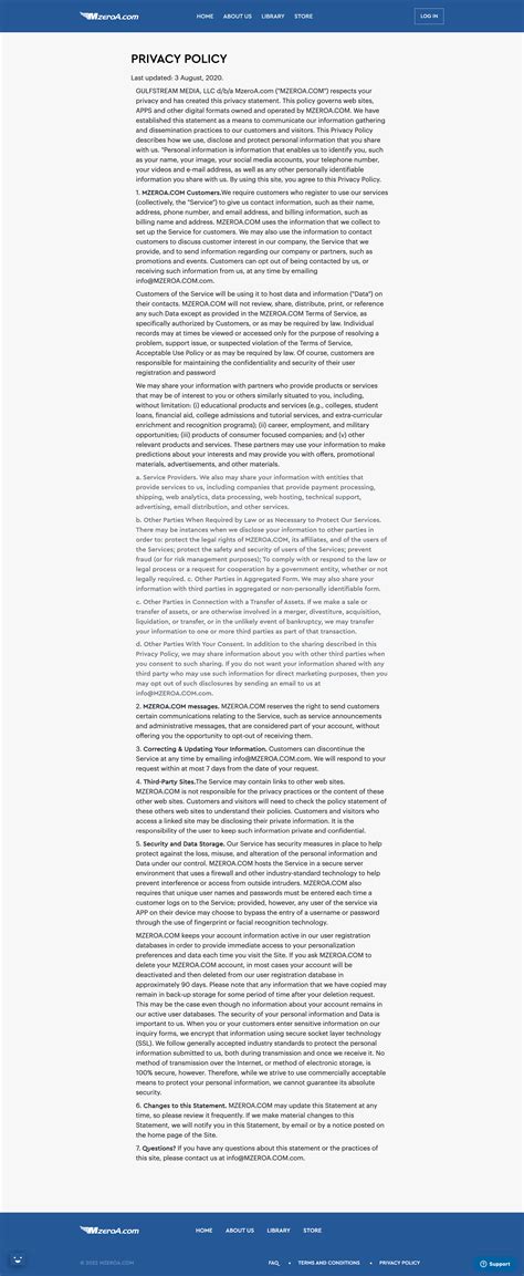 Mzeroa Privacy Web Wizards Usa
