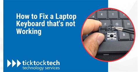 How To Fix A Laptop Keyboard Thats Not Working Computer Repair