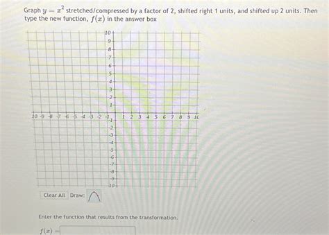 solved graph y x2 ﻿stretched compressed by a factor of 2