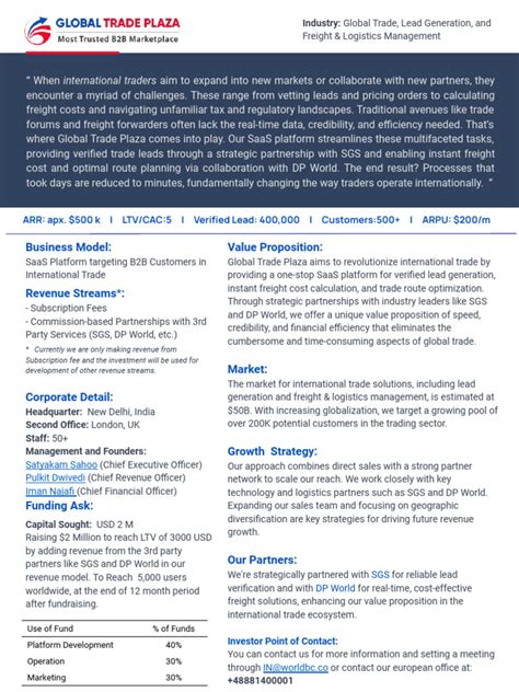 Gtp Platform Teaser 23 Sep Download Free Pdf Logistics