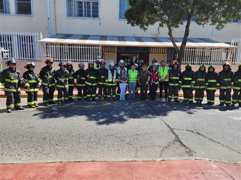 Exitoso simulacro de incendio en colegio Inmaculada Concepción