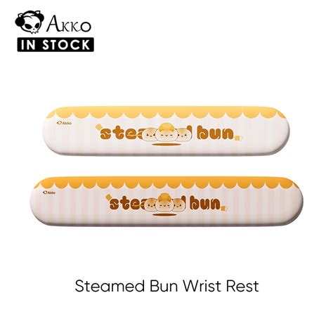 Akko Steamed Bun Wrist Rest For Keyboard Soft Cushioned Support To