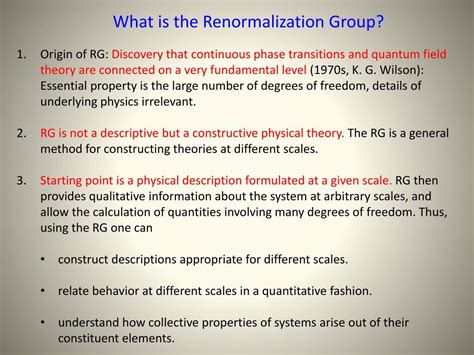 Ppt A Brief Introduction To The Renormalization Group Powerpoint Presentation Id1909412