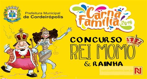 Abertas as inscrições para a escolha do Rei Momo e Rainha do Carnaval