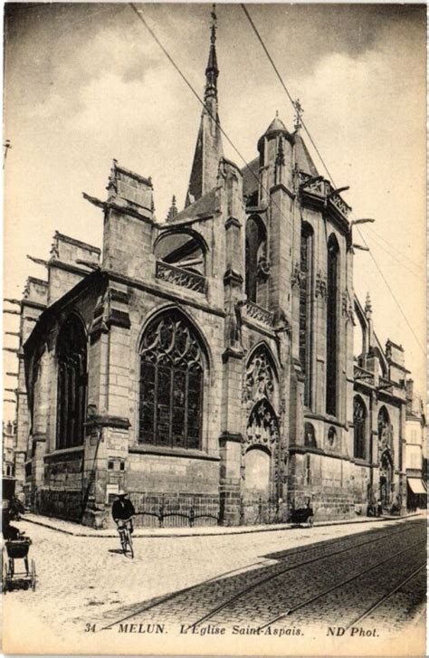 Melun L Eglise Saint Aspais France à Melun Cartorum