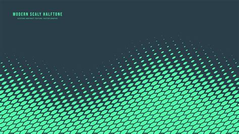 Premium Vector Modern Scaly Halftone Pattern Smooth Wavy Border Vector Turquoise Abstraction
