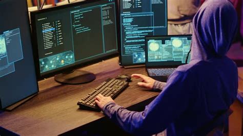 Security Hackers Breaching Defenses Technology Stock Footage Ft Portrait And Security Envato