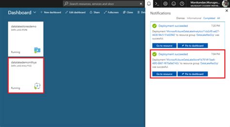 Creating An Azure Data Lake Store And Data Analytics Account In Azure Portal