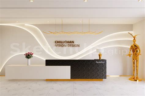 11791 Free Sketchup Reception Desk Model Download