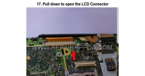 Pull Down To Open The LCD Connector