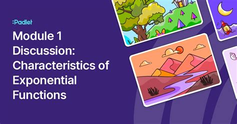 Module 1 Discussion Characteristics Of Exponential Functions