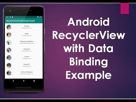 How To Create A Recyclerview With Images Text Using Data Binding