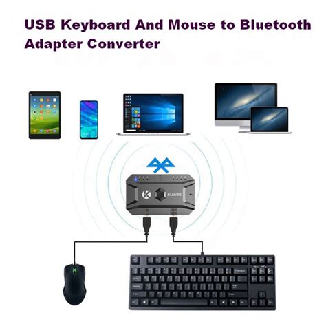 mouse keyboard converter bluetooth 5 0 from wired grandado