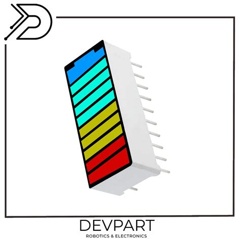 Jual Battery Level Indicator LED Bar Graph Power Display Indicator 10 Segment 4 Warna Shopee