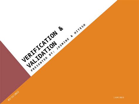 pptx verification and validation pptx dokumen tips