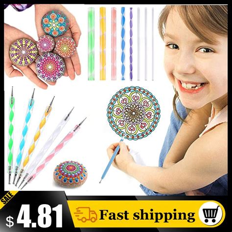 16pcs Mandala Dotting Tools For Painting Rocks Man Grandado