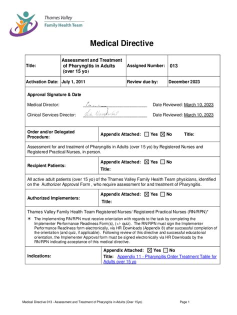 Fillable Online Assessment And Treatment Of Pharyngitis In Adults 15
