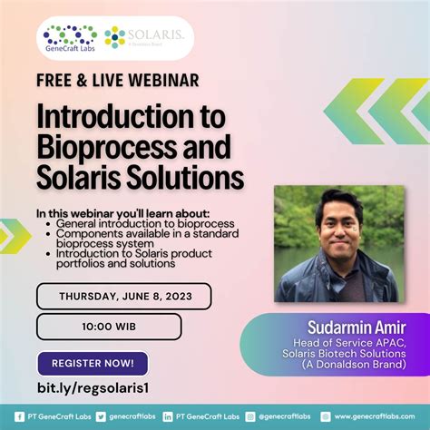 Genecraft Labs X Solaris Biotech Solutions Mempersembahkan Webinar Terbaru Kami Pt Genecraft Labs