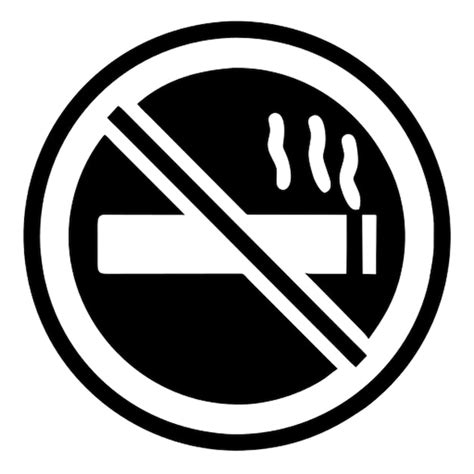 Premium Vector No Smoking Pictogram