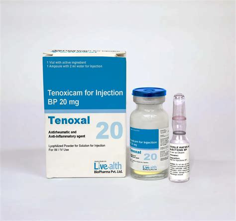 Tenoxicam For Injection Bp 20 Mg Manufacturers In India Suppliers Exporters