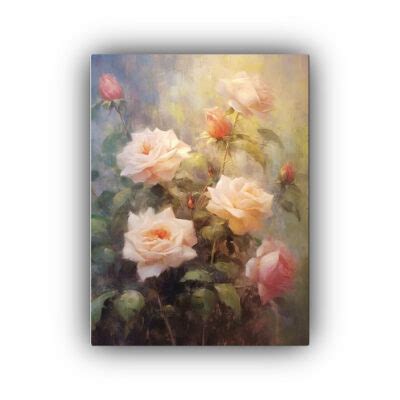 Cuadro Patron Intenso Esquema Canvas Pinturas Decoración Rosas