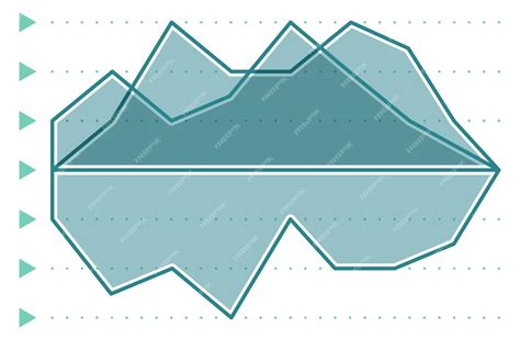 Premium Vector Area Chart Data Distribution Diagram Statistics Element