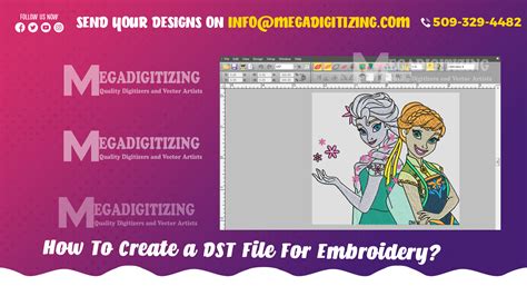 How To Create A Dst File For Embroidery Mega Digitizing