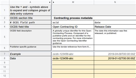 Prototyping Ocds Data Using Spreadsheets Part Ii Open Contracting Partnership