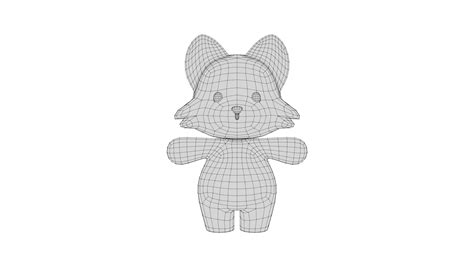 3d Rigged Cartoon Fox Model Turbosquid 2204493