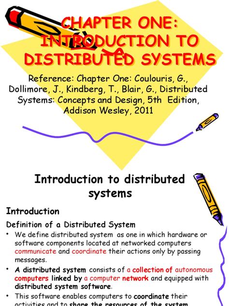 Chapter One Introduction To Distributed Systems Pdf Distributed