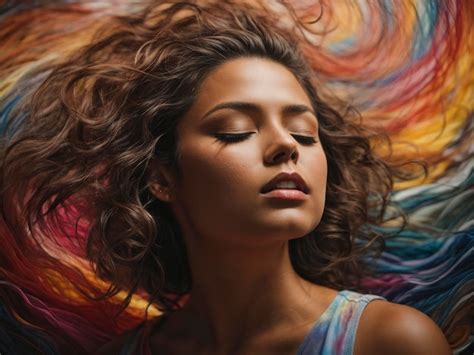 Premium Ai Image Closed Eyes
