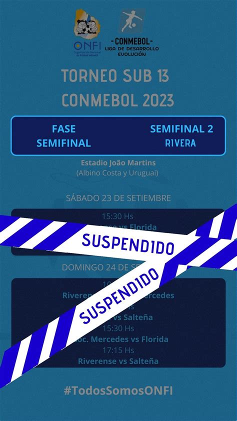 Semifinales Torneo Nacional Conmebol Sub 13 2023 Onfi