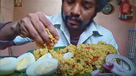 1kg சிக்கன் பிரியாணி And முட்டை And வெங்காயம் Jika Eating Youtube
