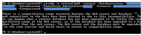 Solved Sharepoint Compatibility Range Mismatch Between Web Server And